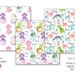 Dinosaur Digital Paper Pack. Cute Dino Printable Papers. Watercolor ...