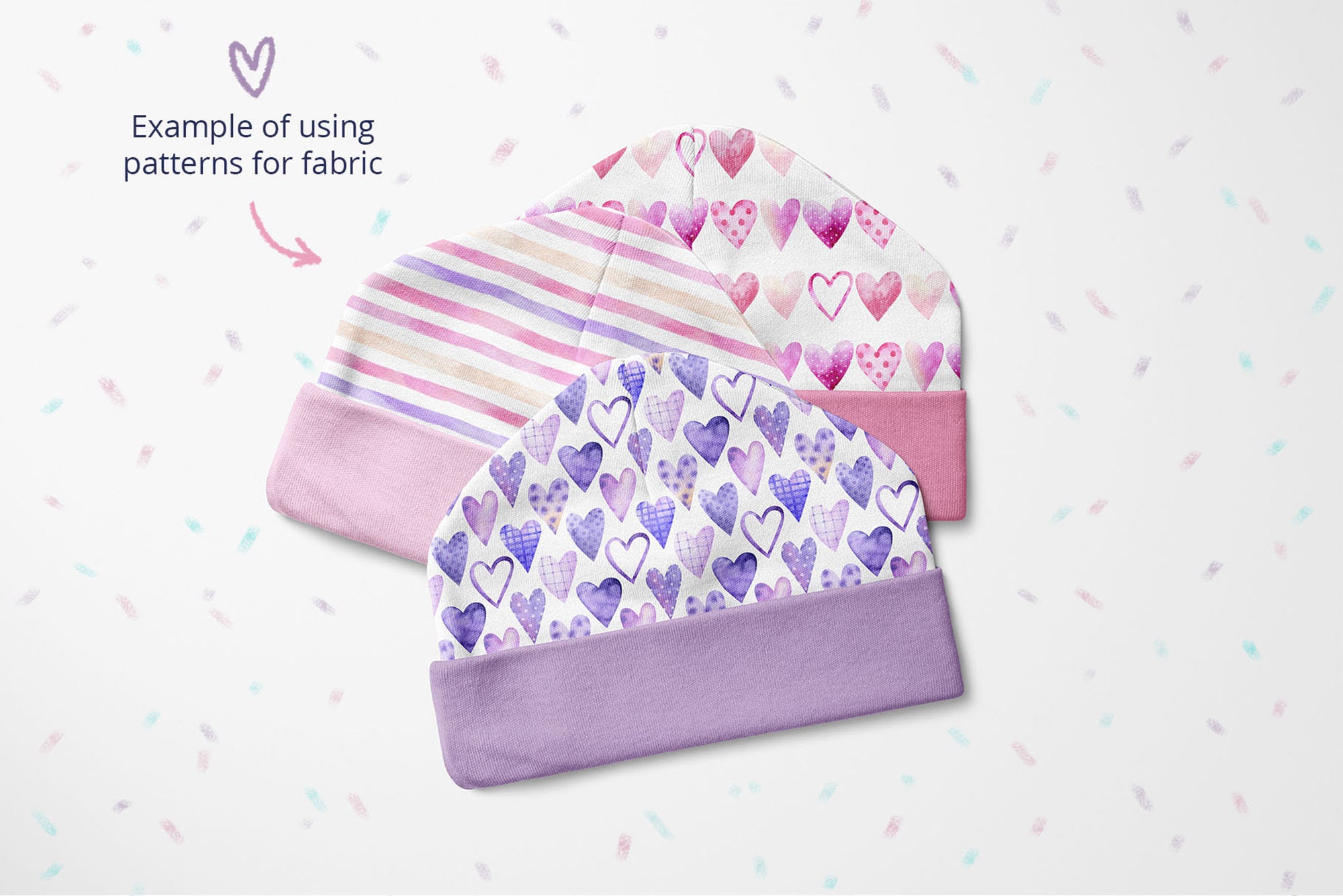 Valentine Day Scrapbook Paper Purple Pink Heart Seamless - Etsy