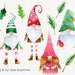 Christmas Gnome Clipart, Scandinavian Winter Holiday Gnomes, Nordic ...