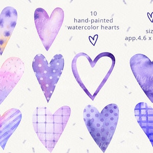 Watercolor Valentine Hand Drawn Clipart, Valentine Png, Heart Doodle ...
