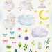 Watercolor Lamb Farm Clipart, Cute Sheep Easter Clipart, Nursery Art ...