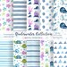 Watercolor Sea Digital Paper Pack. Ocean Seamless Patterns. | Etsy