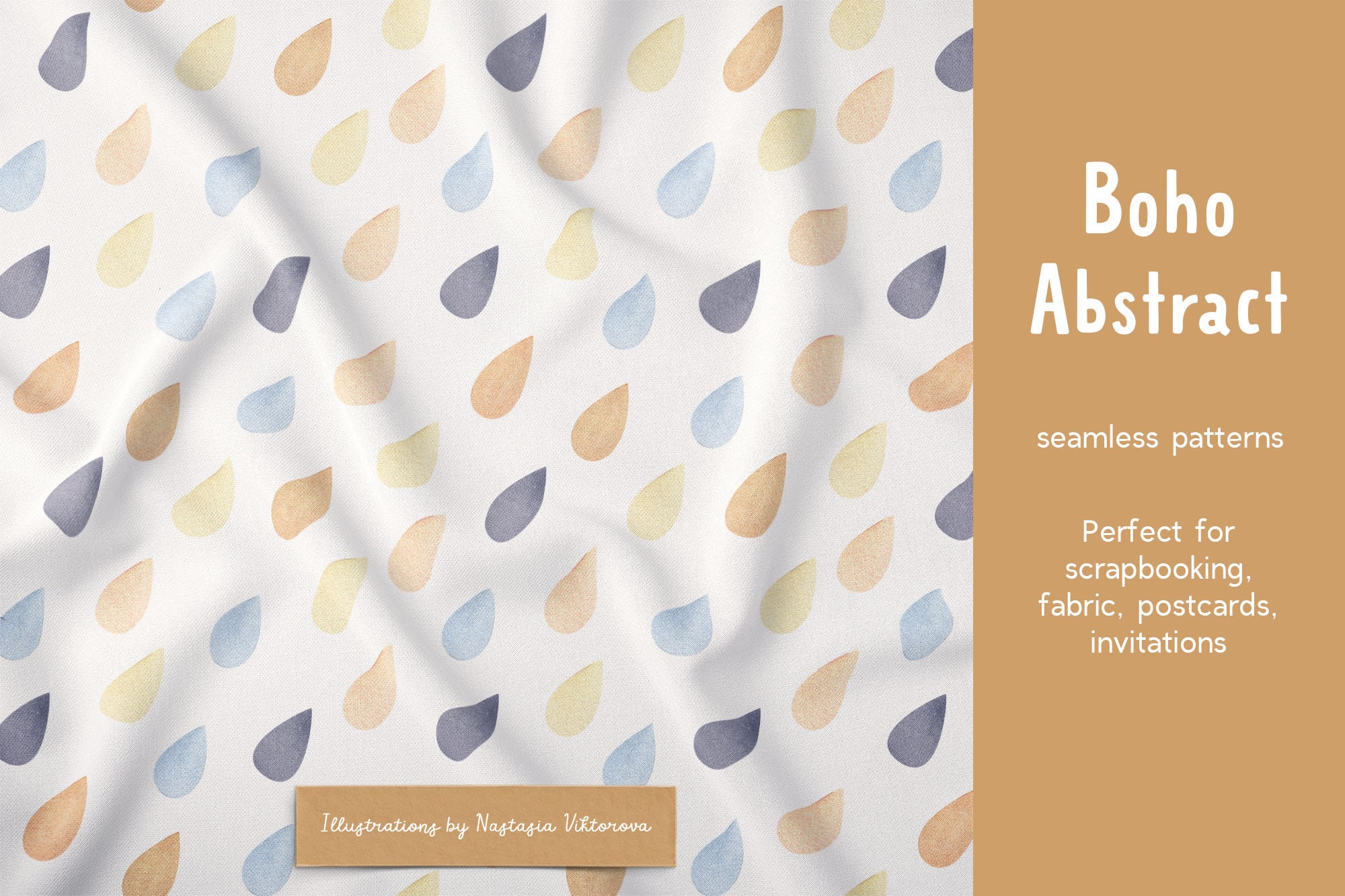 Boho digital scrapbook paper Modern landscape clipart Moon | Etsy