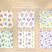 Summer Floral Digital Paper, Watercolor Flowers Seamless Designs, Hand ...