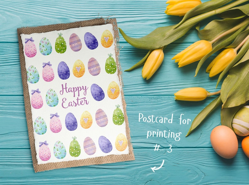 Watercolor Easter Clipart Easter Egg and Bunnies Bunny Set | Etsy