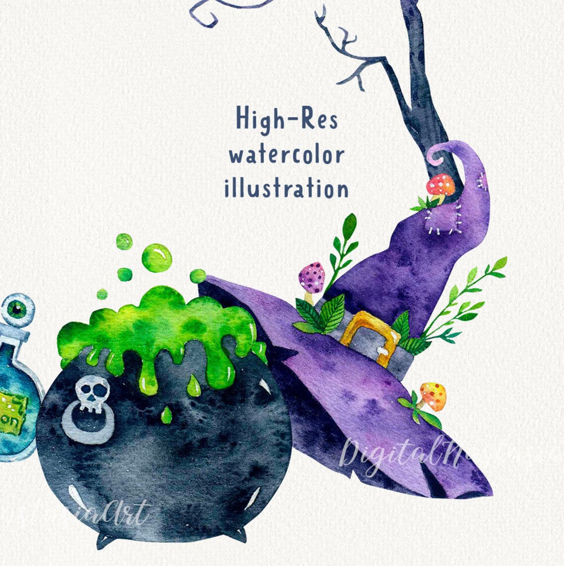 Halloween Png Clipart. Fall Clipart. Halloween Invitation | Etsy