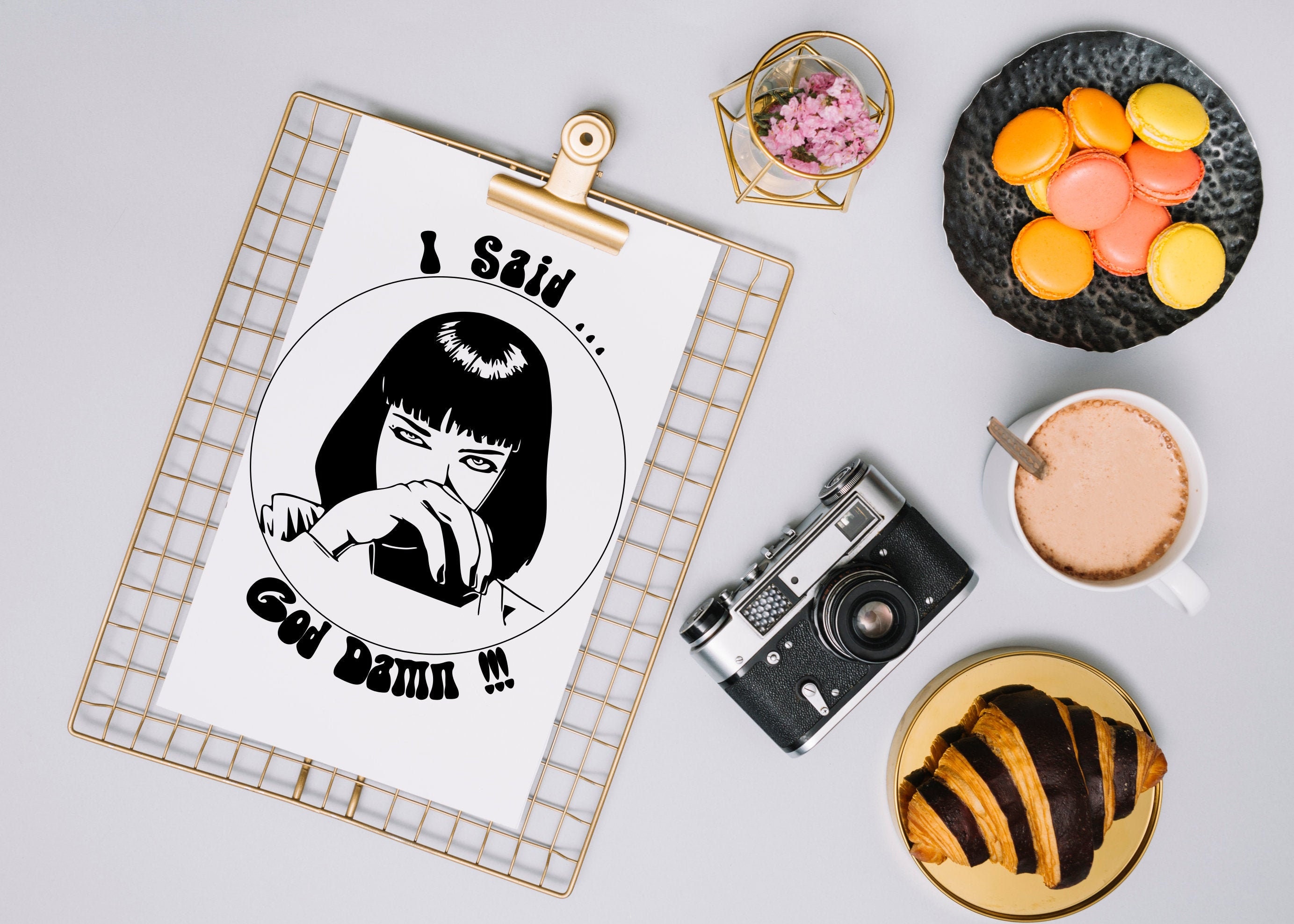 Pulp Fiction Mia Wallace SVG Cut File Cricut Instant Download Movie ...