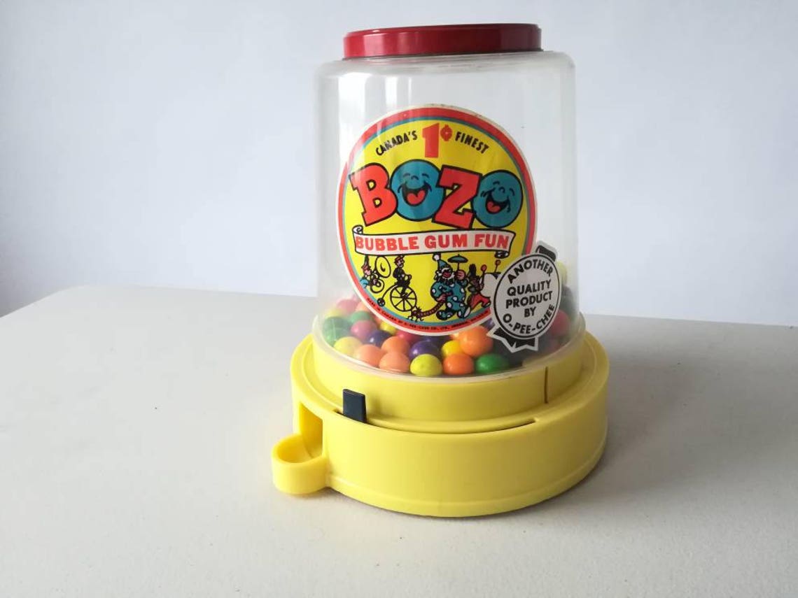 VINTAGE BOZO Gum BALL MACHINE | Etsy
