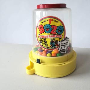 VINTAGE BOZO Gum BALL MACHINE - Etsy