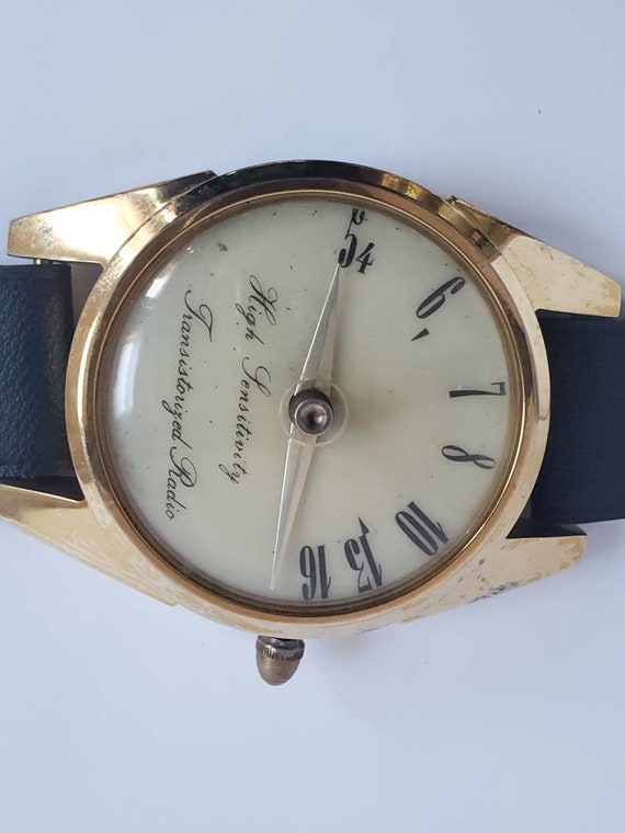 1950 GIANT WRIST WATCH Am Radio made in Japan - Gem