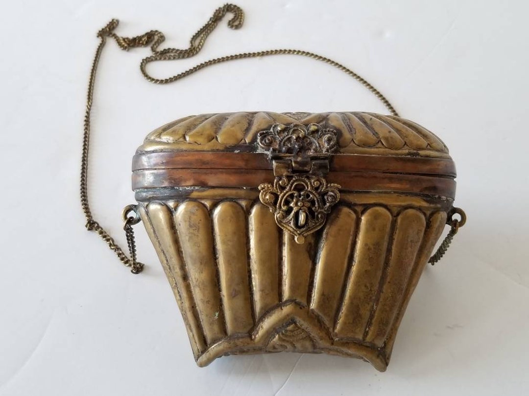 1950 Small Brass POUCH - Etsy