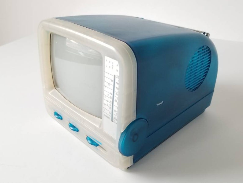 MINI PORTABLE TELEVISION Black and White and RADIO Am Fm | Etsy