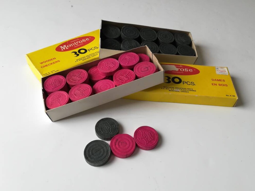 1960 CHECKERS / Drafts GAME Vintage Made in JAPAN - Etsy