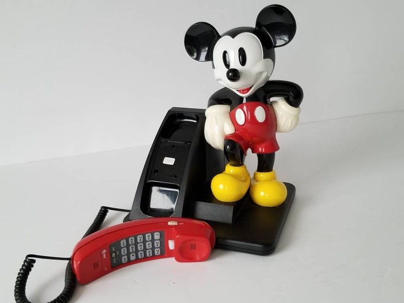 Vintage MICKEY MOUSE PHONE 1990 - Etsy