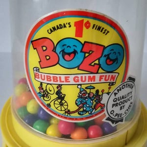 VINTAGE BOZO Gum BALL MACHINE - Etsy