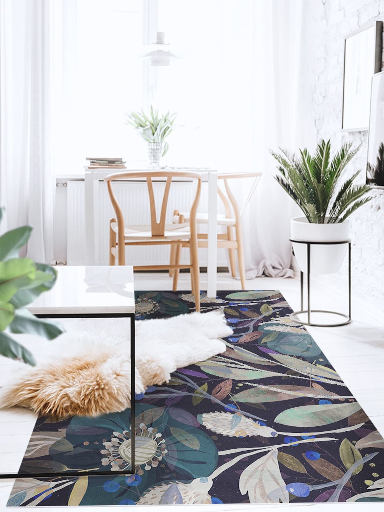 Marlin 57 Vinyl Floor Mat, Vinyl Rug, Rugs for Living Room, Kitchen Mat ...