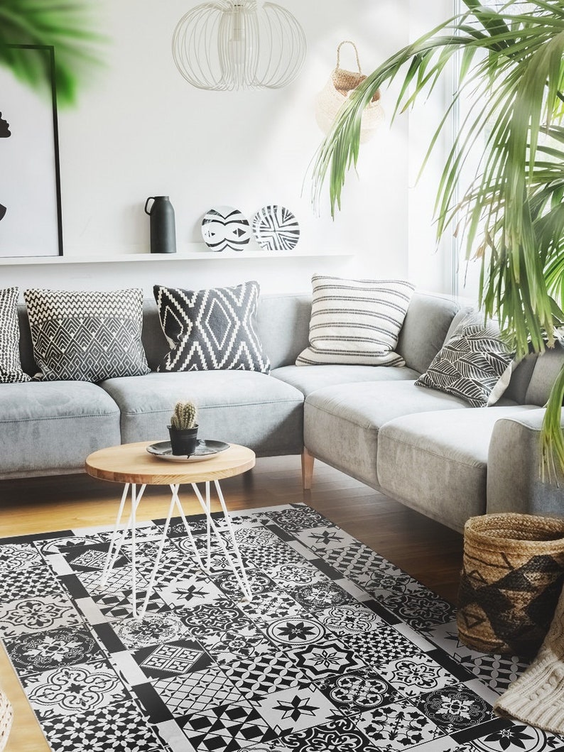 Hetria 229 Vinyl Floor Mat Vinyl Rug Rugs for Living Room - Etsy