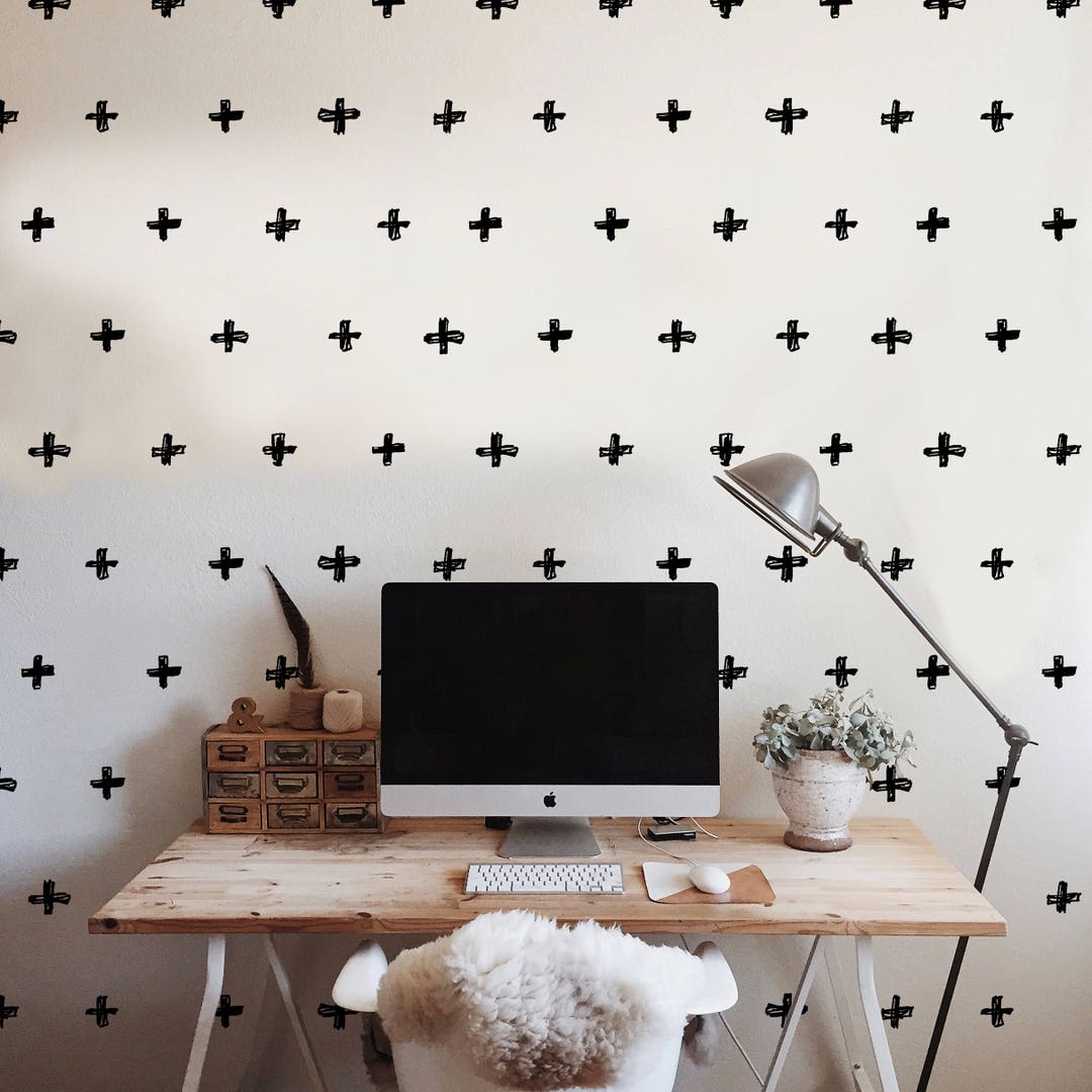 Crosses Wall Mural Self Adhesive Pattern Removable Wallpaper ...