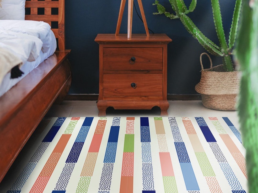 Rikko #168 Vinyl Floor Mat, Vinyl Rug, Rugs for Living Room, Kitchen ...