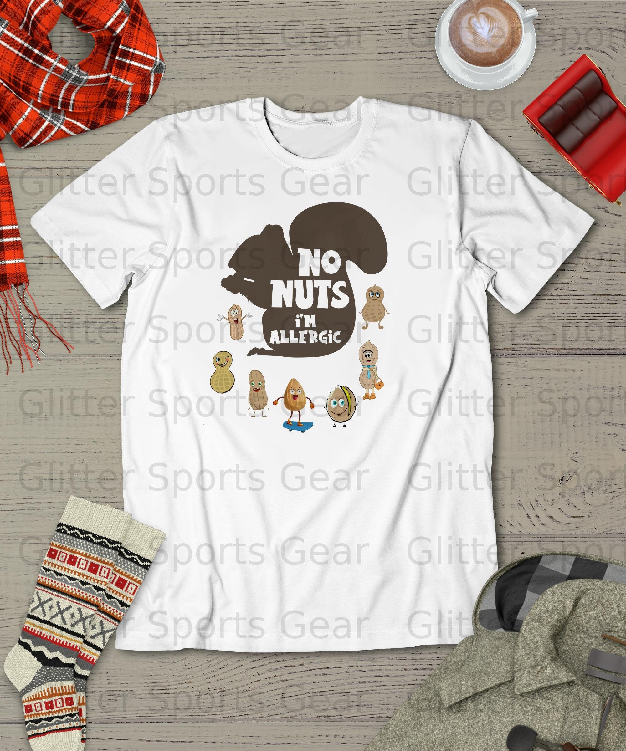 Peanut Allergy Awareness Printable No Nuts I'm Allergic Peanut Tree Nut ...