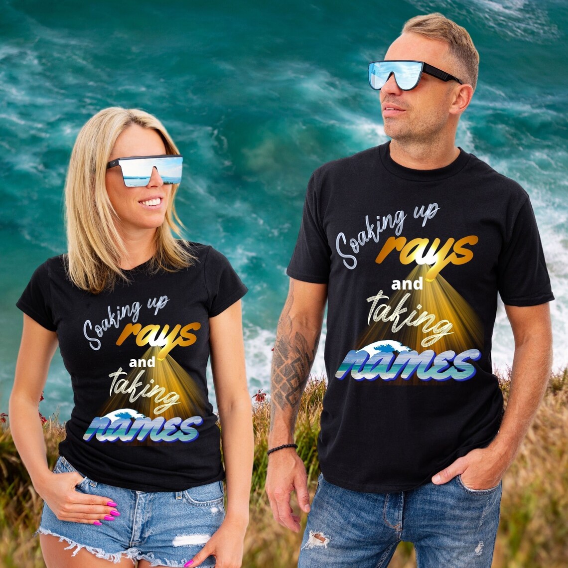 Soaking up Rays and Taking Names PNG JPG SVG and Pdf - Etsy