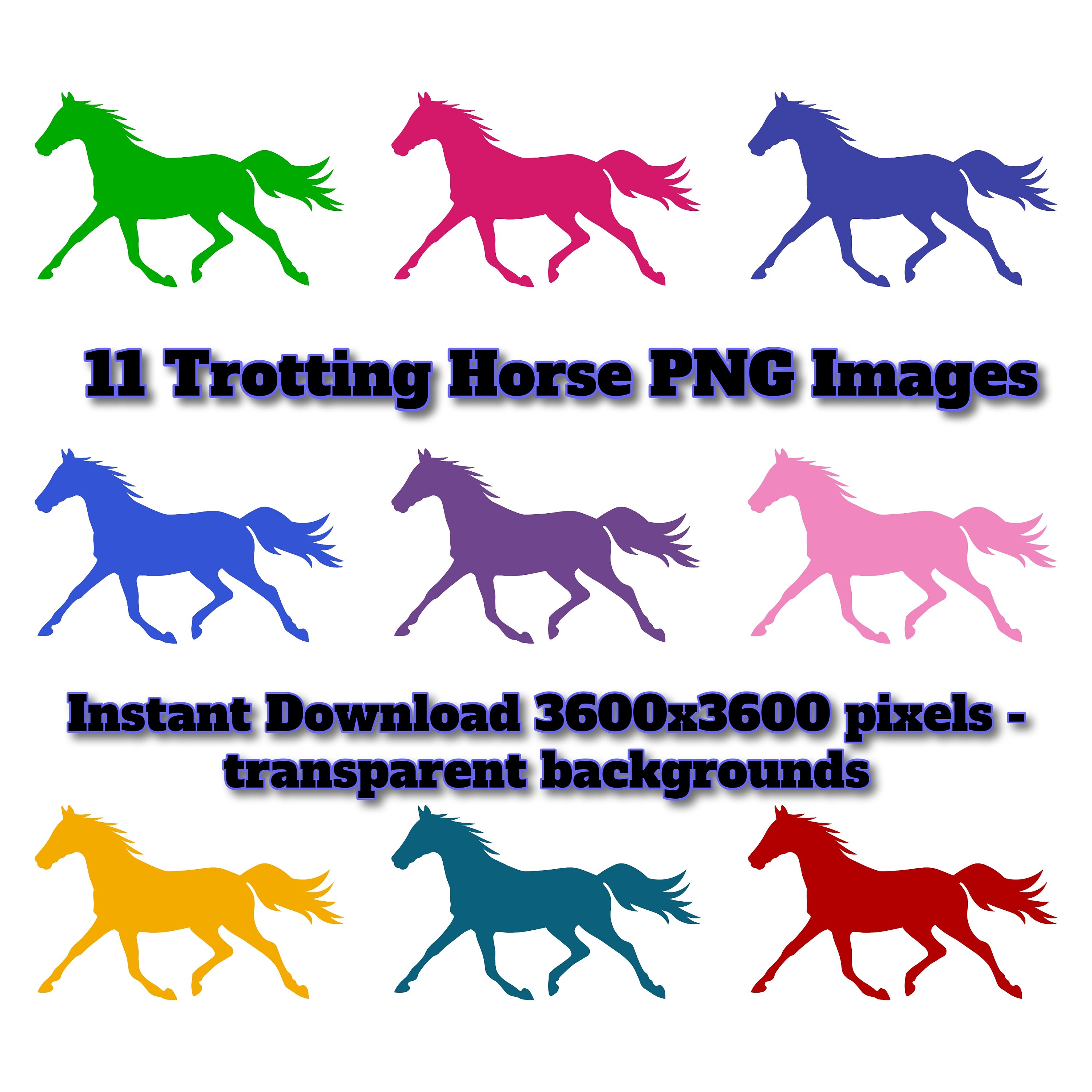 Trotting Horse Clip Art