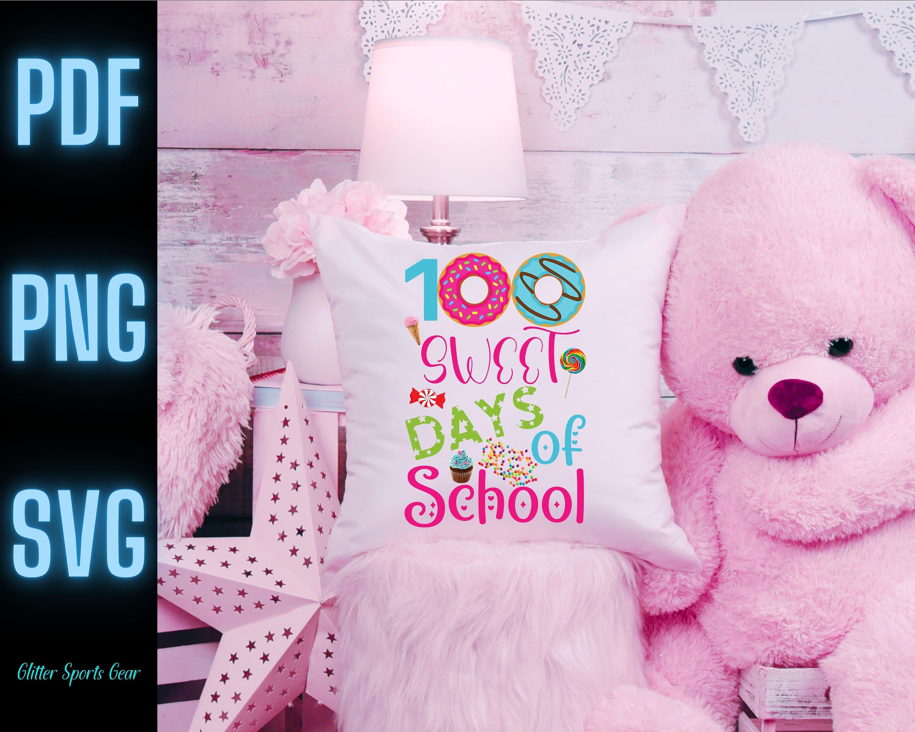 100 Sweet Days of School SVG Instant Download PRINTABLE Pdf, Png for ...