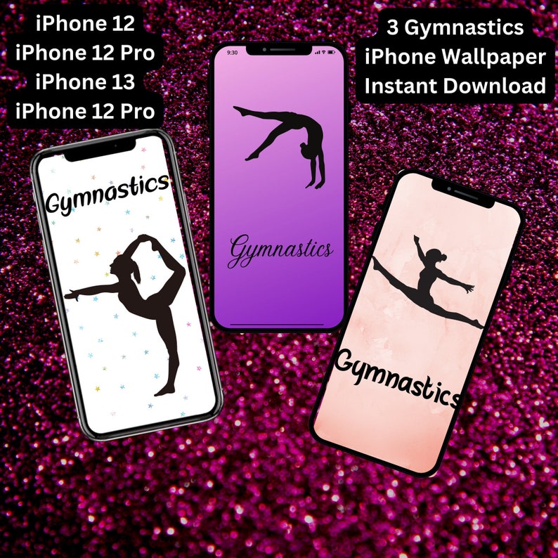 Gymnastics Wallpaper for iPhone 12 iPhone 12 Pro iPhone 13 - Etsy
