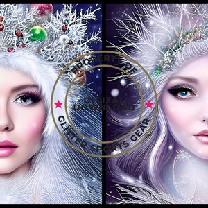 6 Snow Queen Wall Art Prints for Instant Download in PDF & JPG High ...