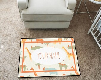 Safari Rug Nursery | Etsy