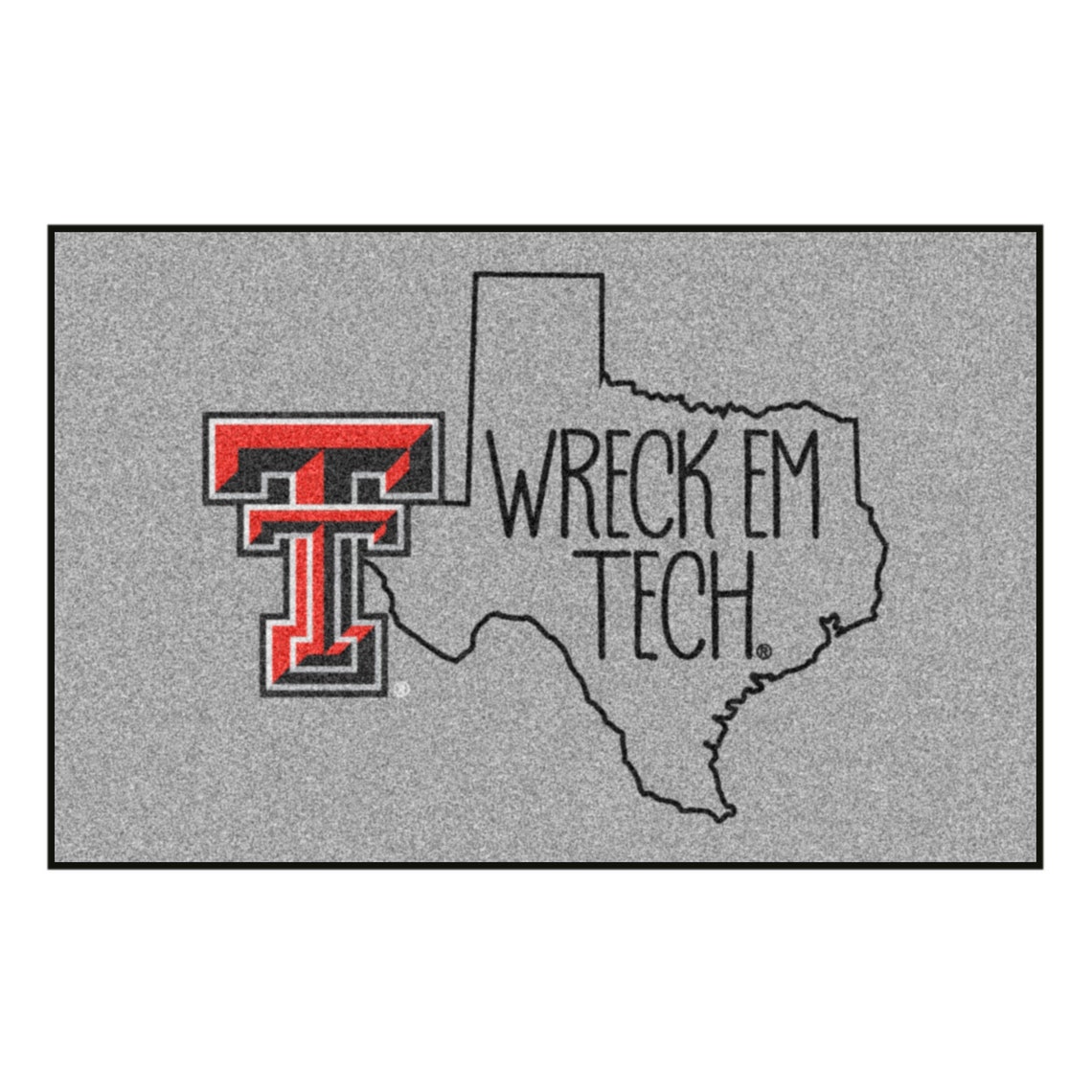 Texas Tech State Outline Accent Rug Texas Tech Welcome Mat - Etsy