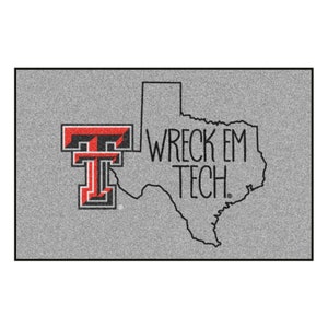 Texas Tech State Outline Accent Rug Texas Tech Welcome Mat - Etsy