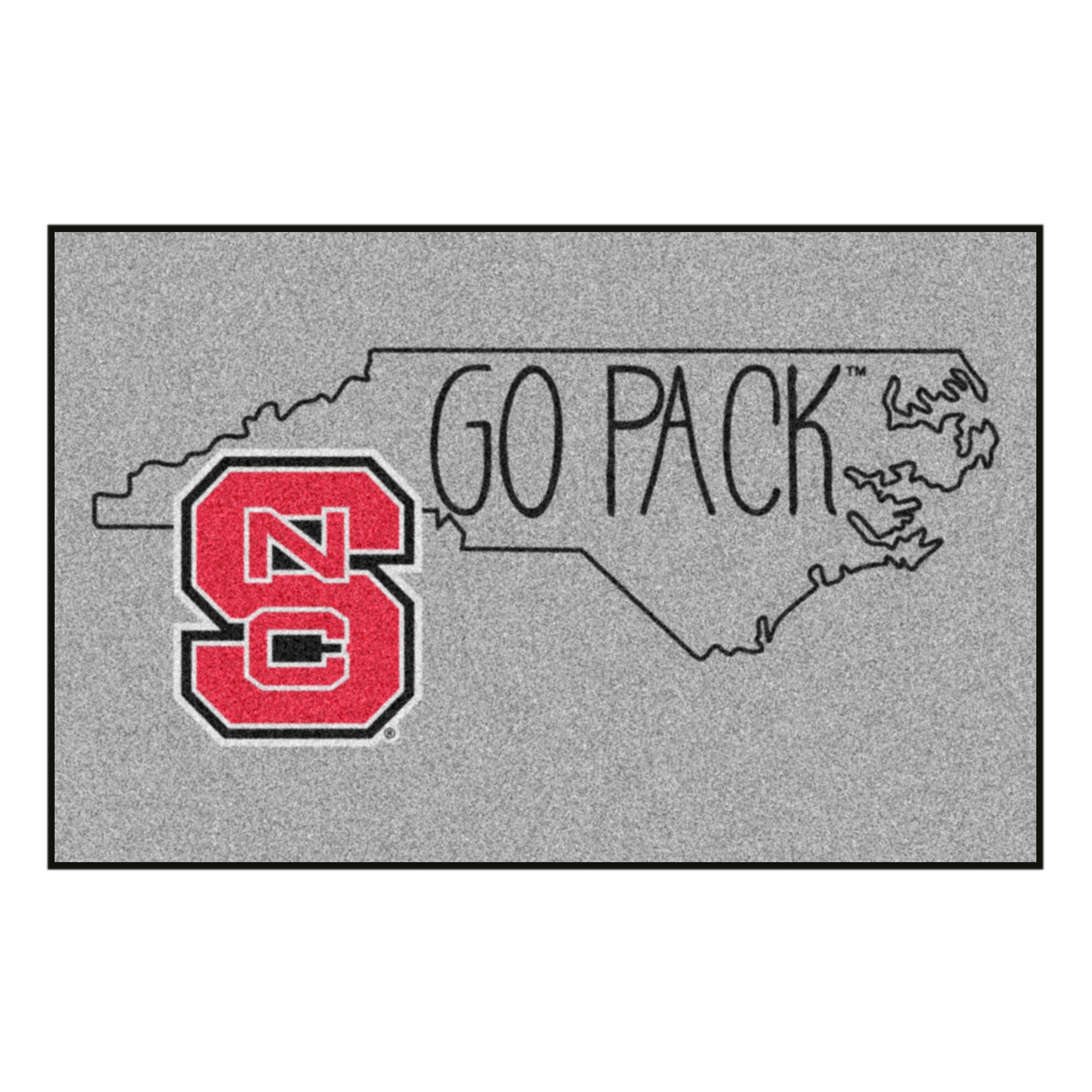NC State Wolfpack State Outline Accent Rug NC State Welcome - Etsy