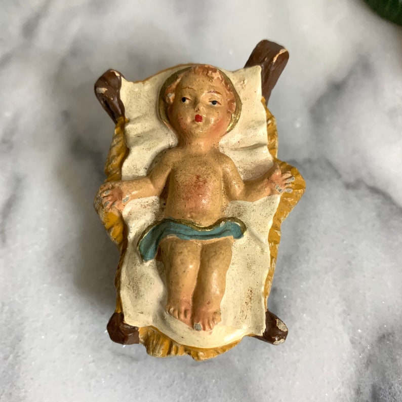 Vintage Nativity Set / Holy Family/made in Italy/ Chalkware - Etsy