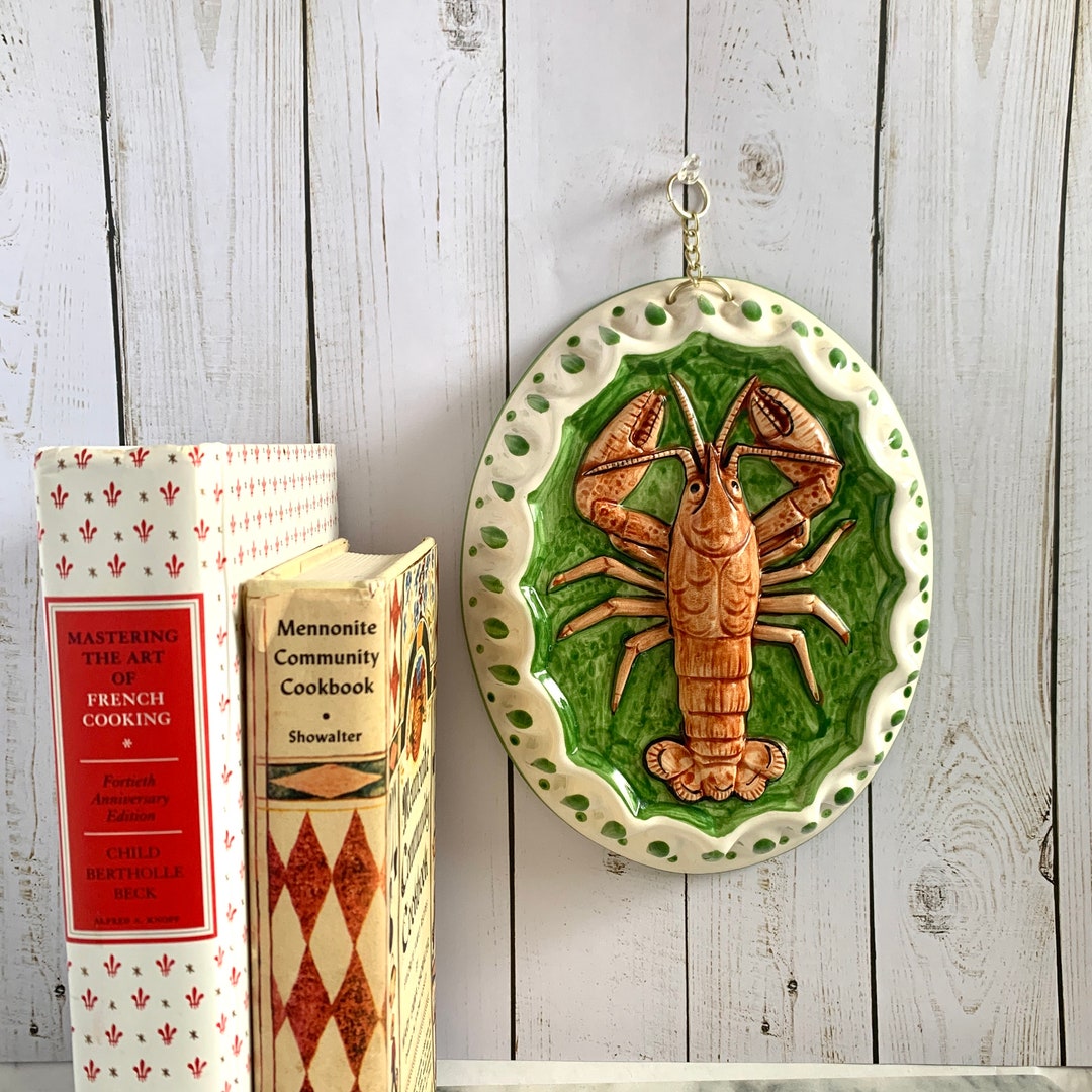 Vintage Ceramic Lobster Aspic Mold, Vintage Gelatin Mold, Hand Painted ...