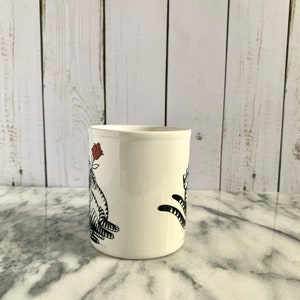 Vintage B Kliban Dancing Cat Couple With Red Rose Mug, Staffordshire ...