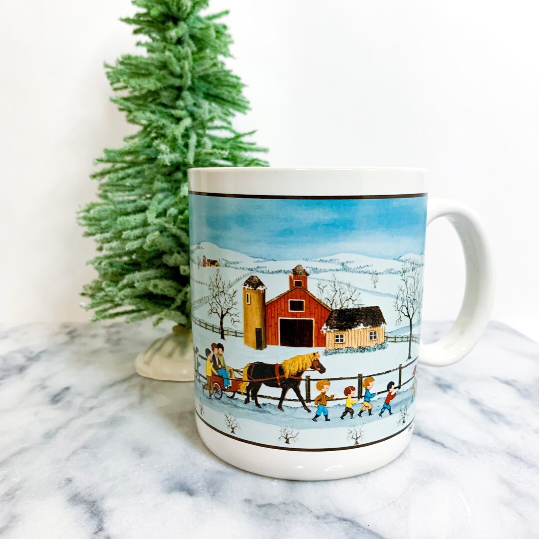 Vintage Unicef Holiday Mug, Made in Japan, American Painter, Scene - Etsy