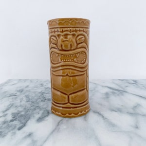 Vintage Trio of Hawaiian Tiki Cups, Blue, Gold, Purple Accoutrements ...