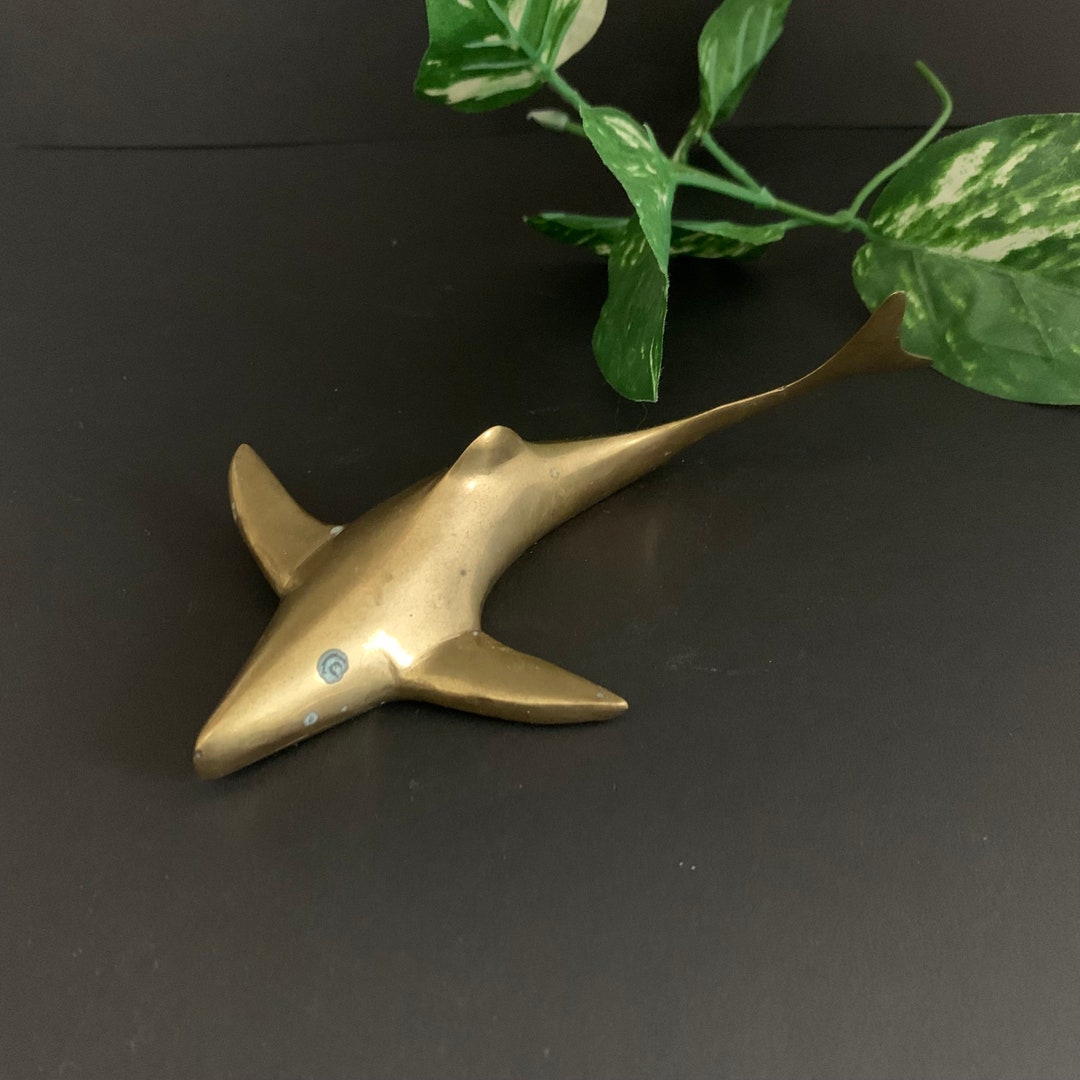 Brass Shark Figurine, Enesco, Made in India - Etsy