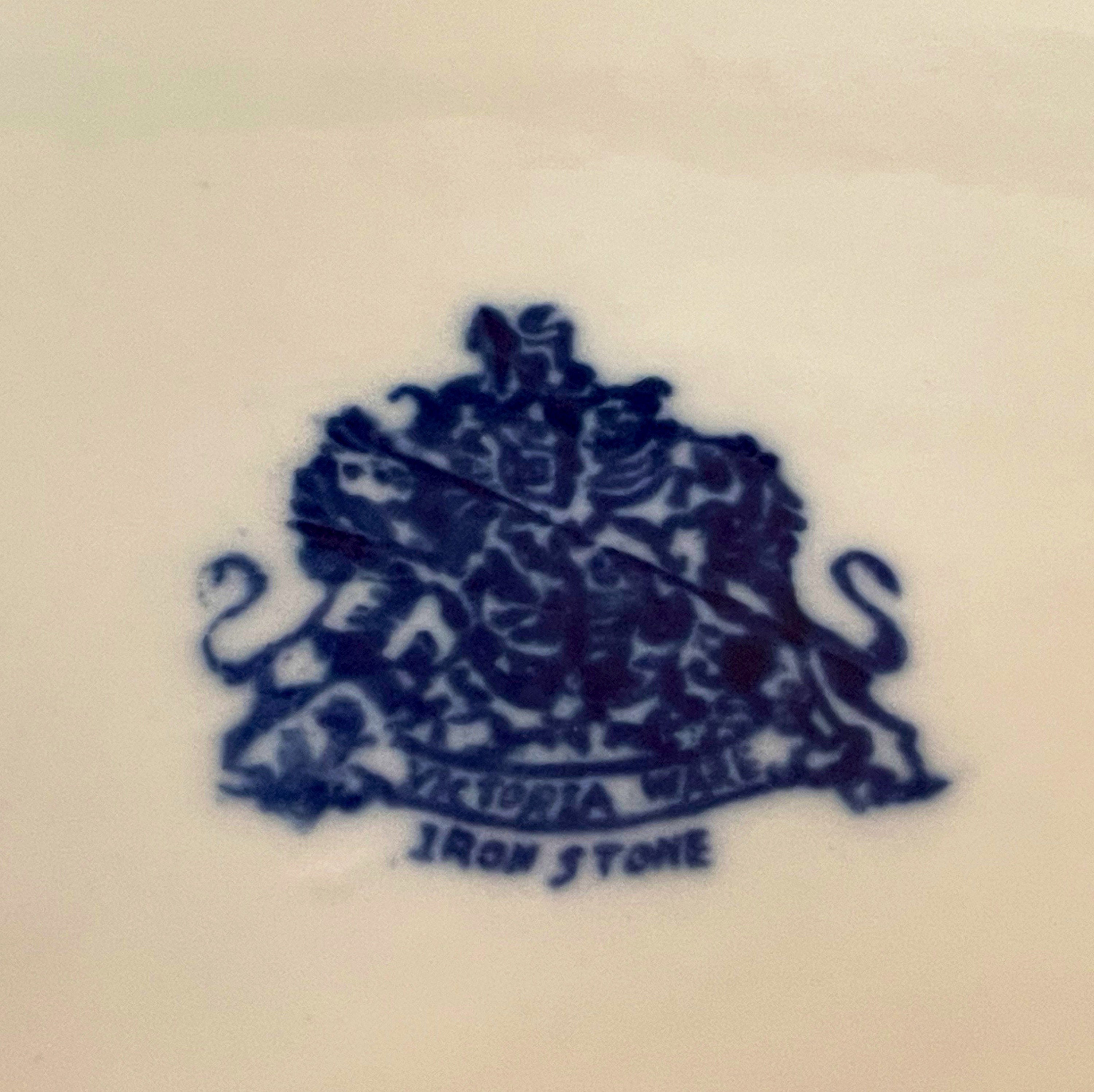 Reproduction Victoria Ware Ironstone Flow Blue Cheese Dish - Etsy