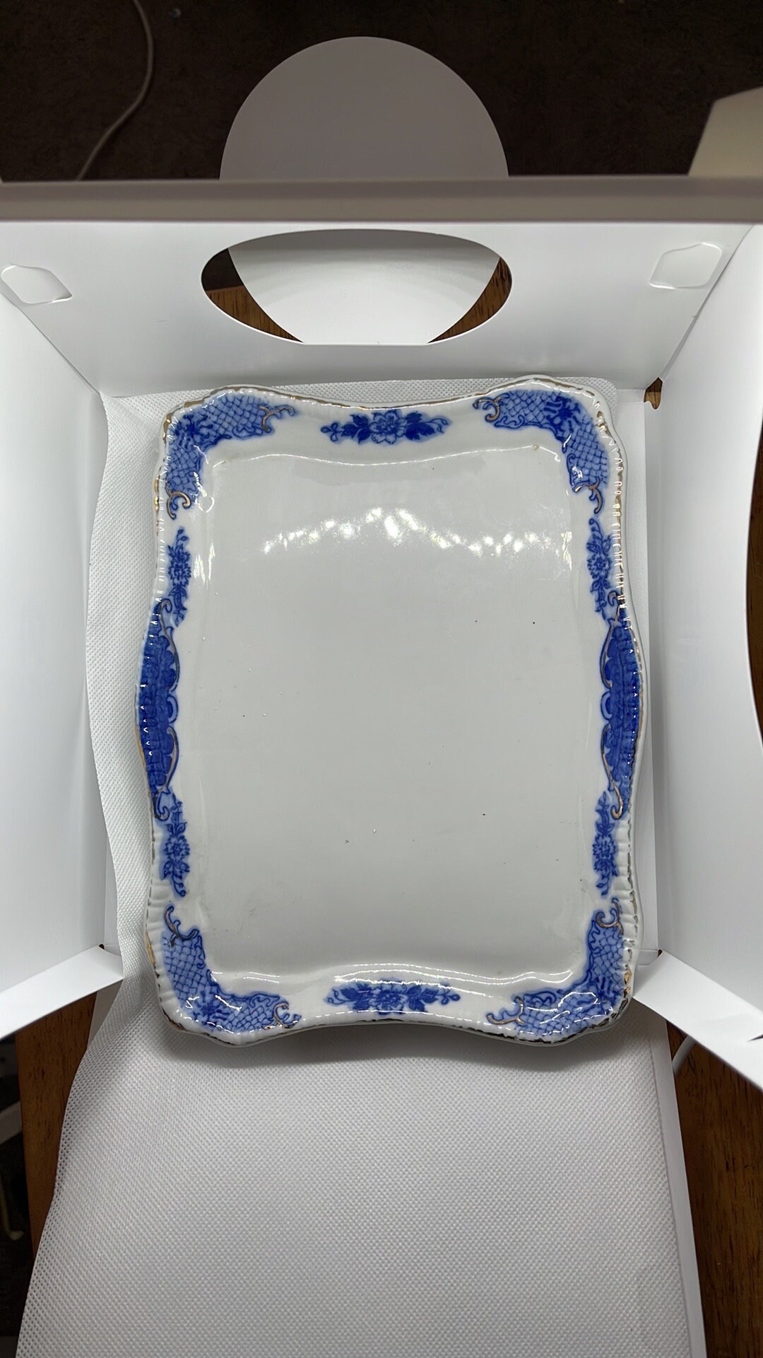Reproduction Victoria Ware Ironstone Flow Blue Cheese Dish - Etsy