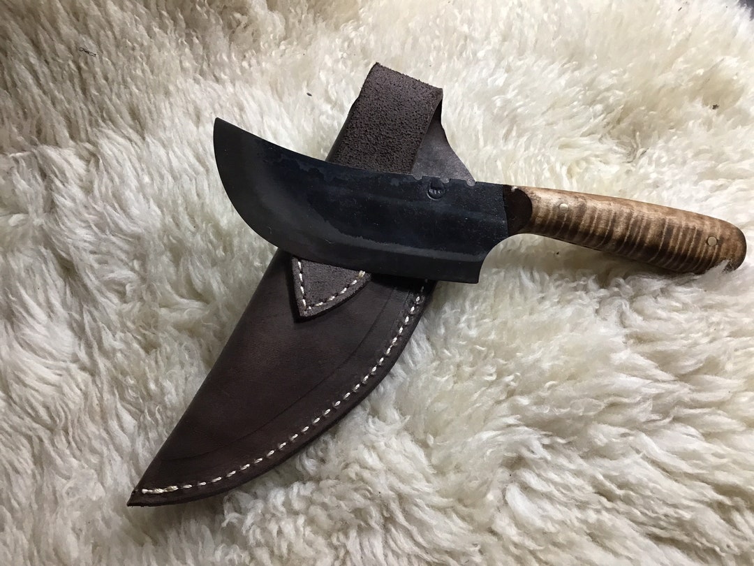Jeff White Flesher Knife With Leather Sheath - Etsy