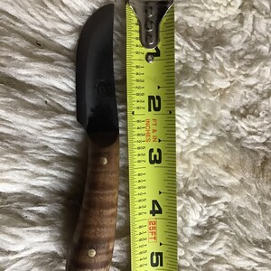 Jeff White Mini Cutter Knife With Leather Sheath - Etsy