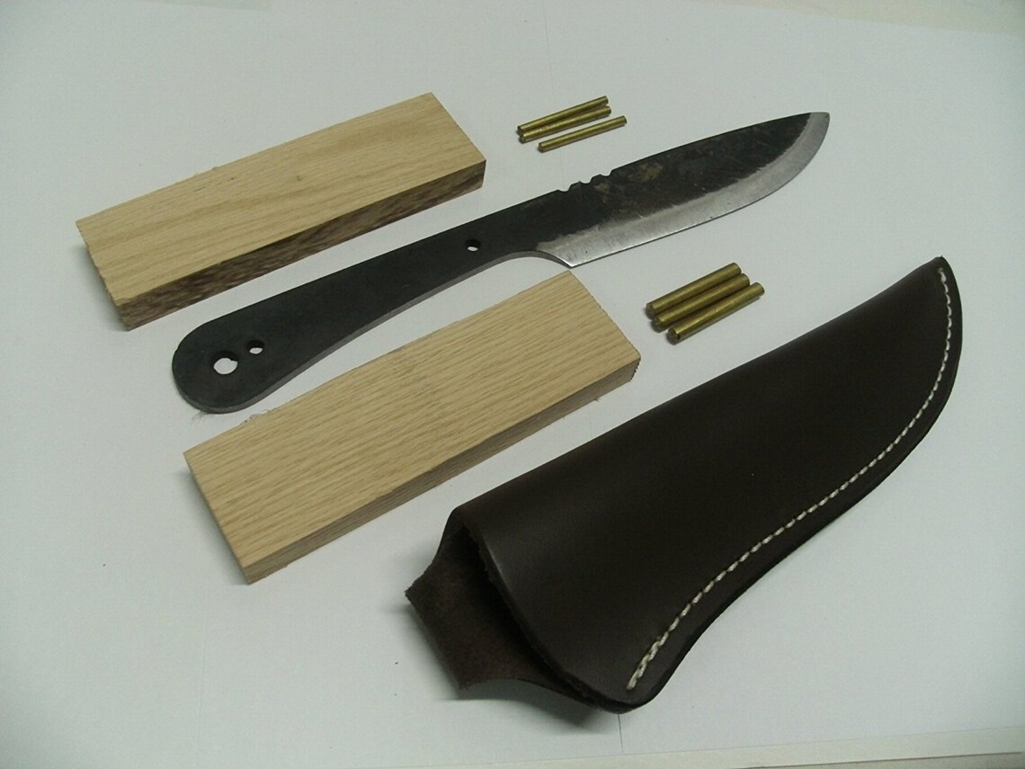 Jeff White Razorback Knife with handle kit and sheath | Etsy