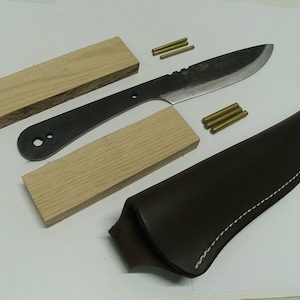 Jeff White Razorback Knife with handle kit and sheath | Etsy