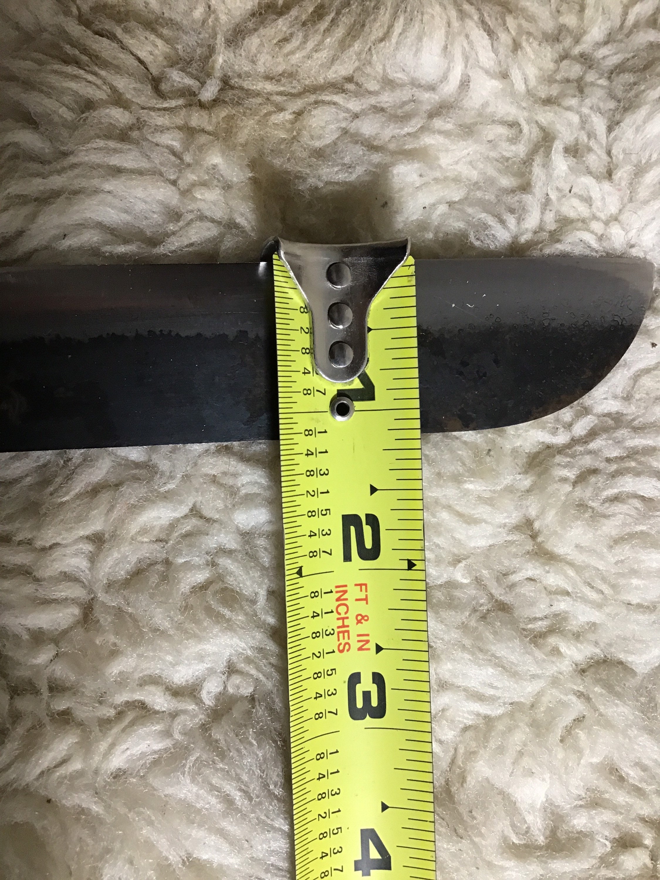 Jeff White Sheepsfoot Knife With Leather Sheath | Etsy