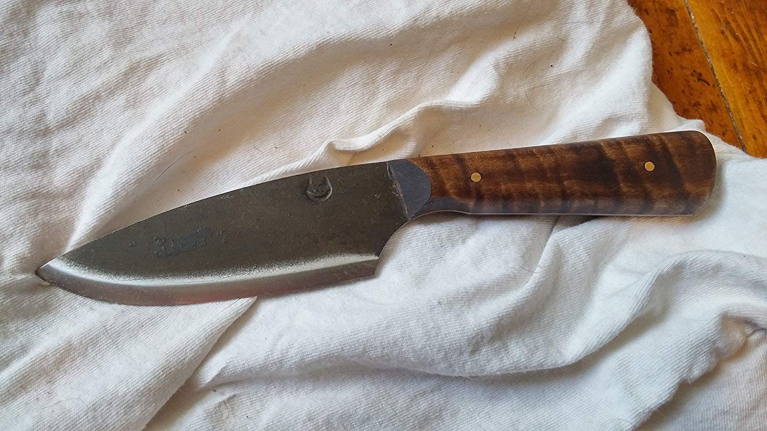 Jeff White Bush 1 Survival Knife (curly Maple Handle) Artisan Craftsman ...