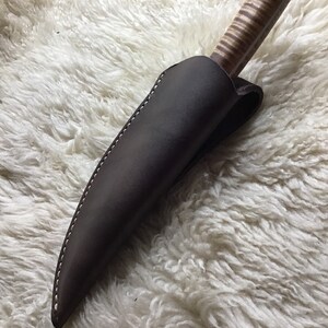 Jeff White Flesher Knife With Leather Sheath - Etsy