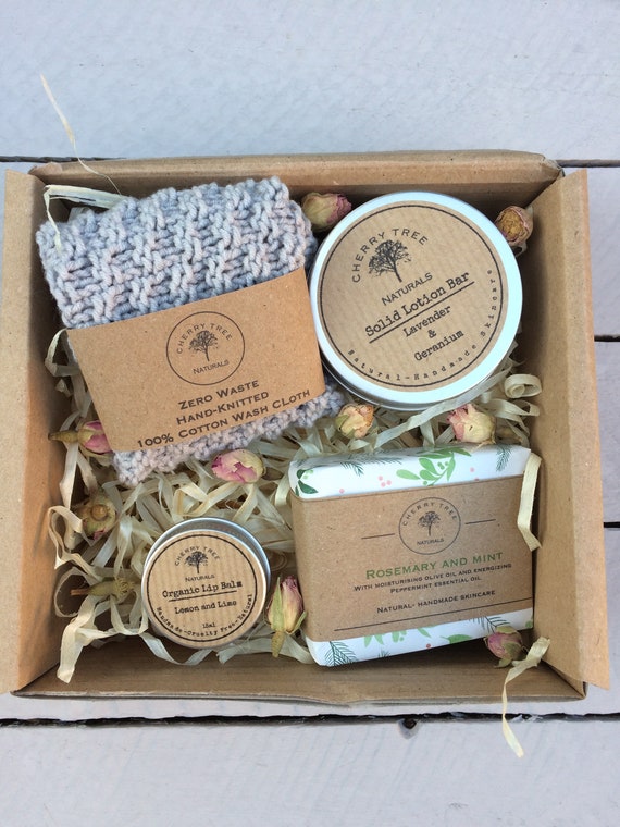 Organic Plastic Free 4 Pieces Gift Set | Etsy