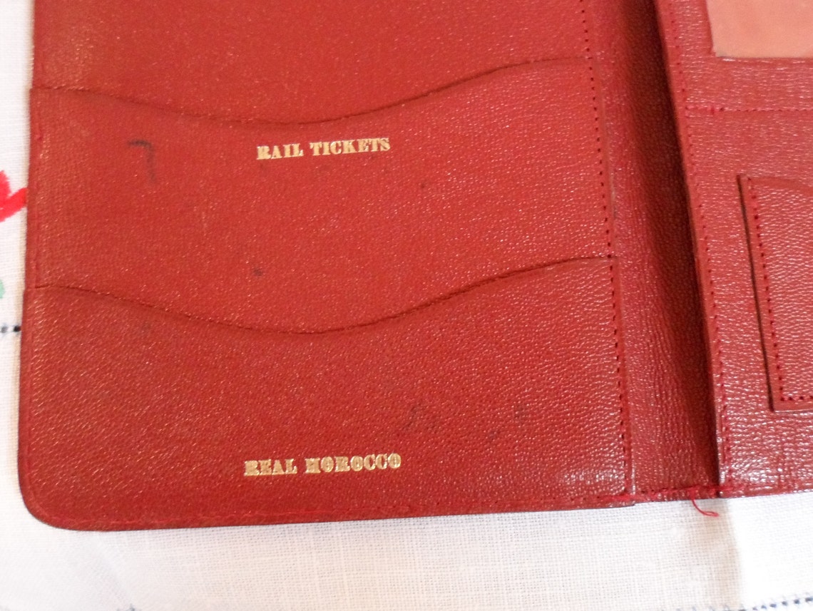 Moroccan Leather Wallet. Real Morocco. Vintage. Made in N. S. | Etsy India